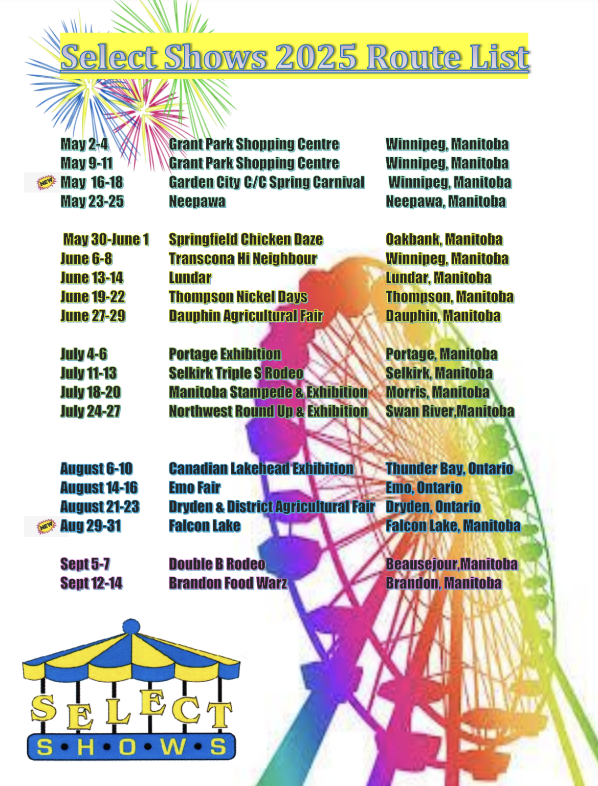 Select Shows / Carnival and Midway